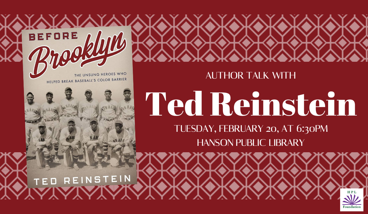 Author Talk with Ted Reinstein: 'Before Brooklyn' - Hanson Public Library