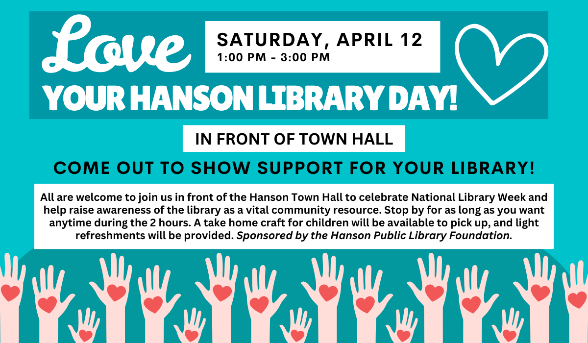 Hanson Public Library – 132 Maquan Street, Hanson, MA 02341